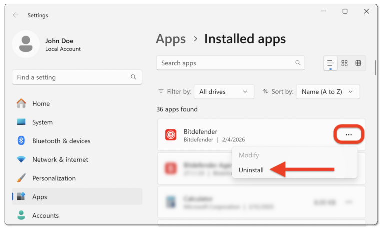 How to Uninstall Bitdefender App on Windows - Bitdefender Consumer ...