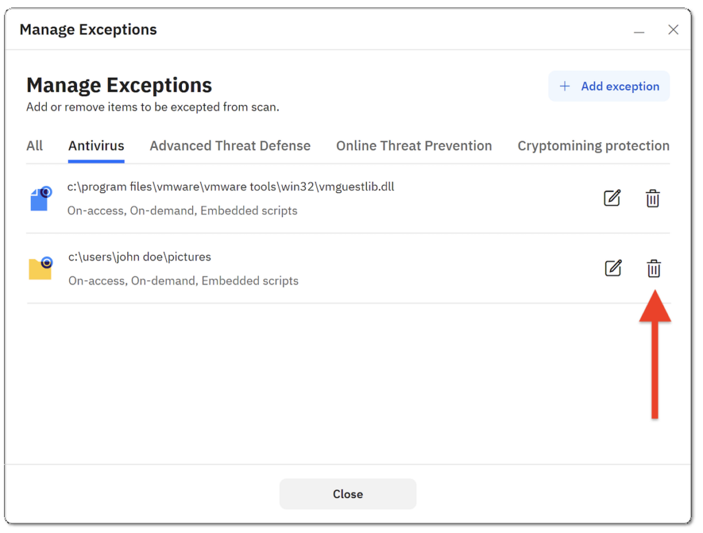 How to Add an Antivirus Exception in Bitdefender App for Windows