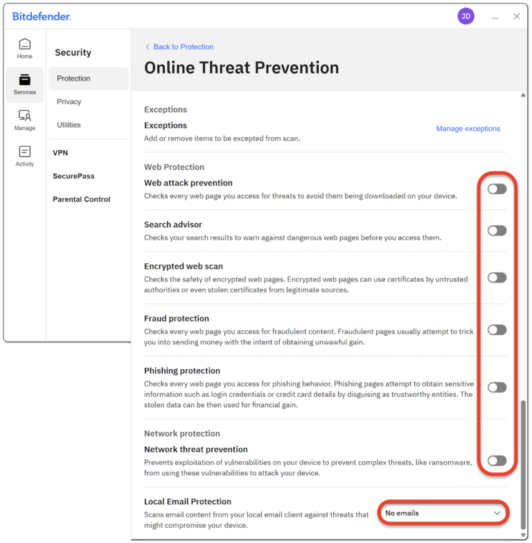 How to Temporarily Turn Off Bitdefender App on Windows 10 & 11