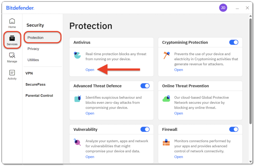 How to Temporarily Turn Off Bitdefender App on Windows 10 & 11