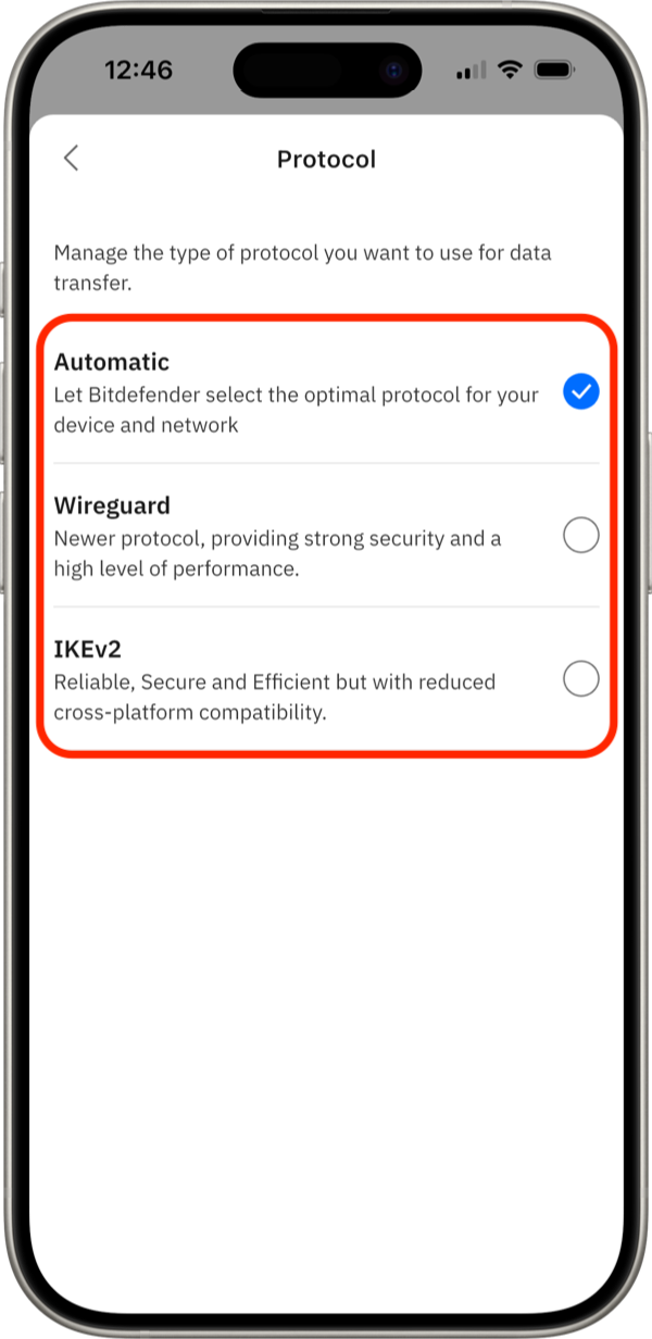 How to Change the VPN Protocol in Bitdefender Hub (iOS) - Bitdefender ...